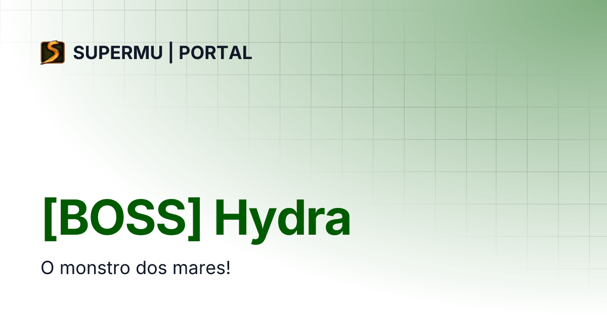[BOSS] Hydra | SUPERMU | PORTAL