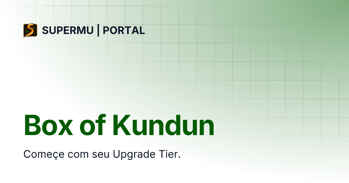 Box of Kundun | SUPERMU | PORTAL